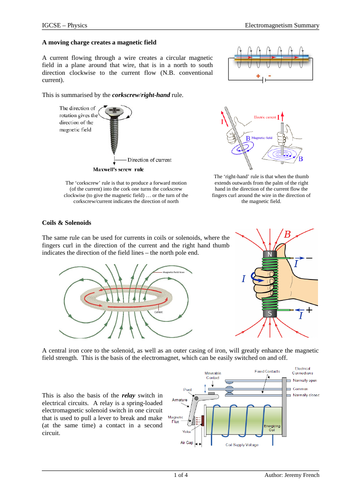 IGCSE Physics - Electromagnetism | Teaching Resources IGCSE Physics - Electromagnetism | Teaching Resources