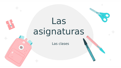 Las asignaturas(clases) School subjects | Teaching Resources
