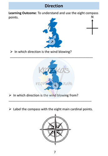 Position and Direction Workbook - Functional Skills Maths - Entry Level ...
