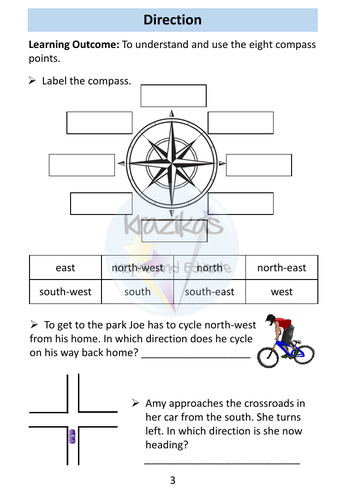 Position and Direction Workbook - Functional Skills Maths - Entry Level ...