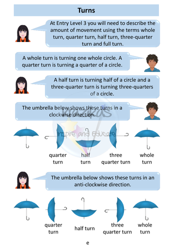 Position and Direction Workbook - Functional Skills Maths - Entry Level ...