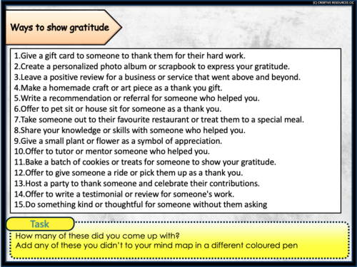 Gratitude and Humility PSHE Lesson | Teaching Resources