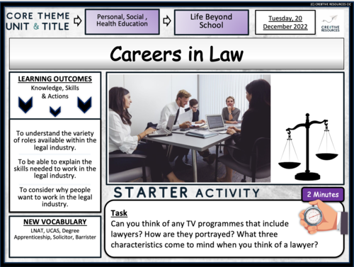 Careers in Law | Teaching Resources