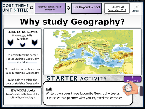 Why Study Geography? + Careers | Teaching Resources