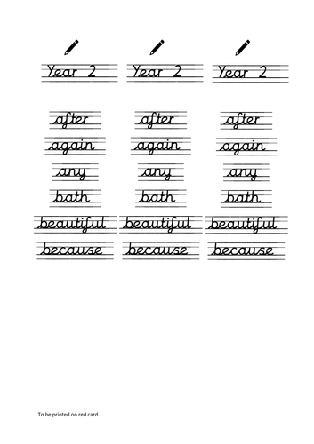 Year 2 Common Exception Word Spelling Bookmark | Teaching Resources