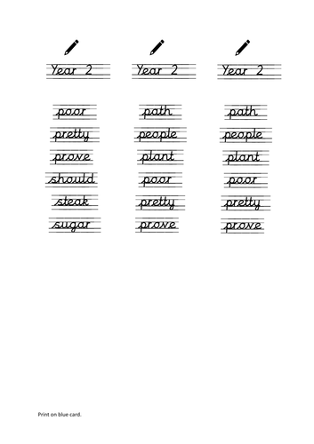 Year 2 Common Exception Word Spelling Bookmark | Teaching Resources