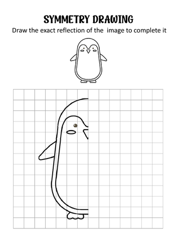 Penguin Activities : Cutting/ Coloring/ Writing/ Symmetry..., Winter ...