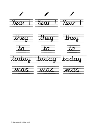 Year 1 Common Exception Word Spelling Bookmark | Teaching Resources