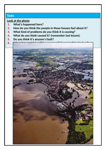 UK Flooding Rivers Case Study Lesson | Teaching Resources