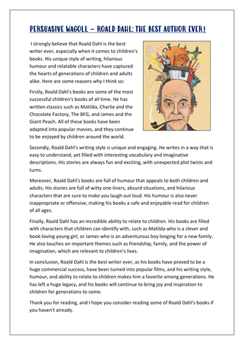 KS2 Persuasive Writing Example Texts! (WAGOLLs) | Teaching Resources