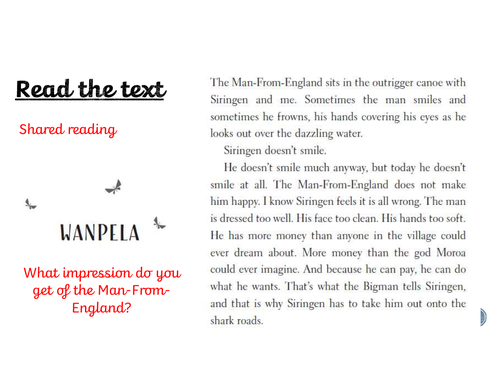 Year 6 Reading - The Shark Caller | Teaching Resources