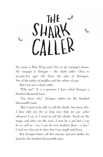 Year 6 Reading - The Shark Caller | Teaching Resources