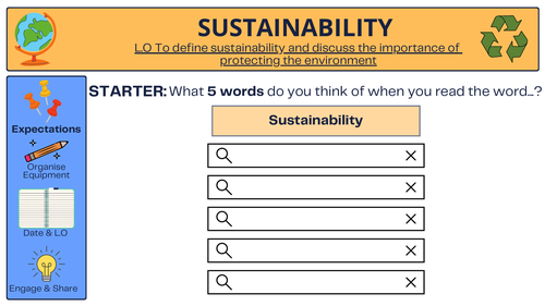 Sustainability Unit of Work Pack of Resources | Teaching Resources