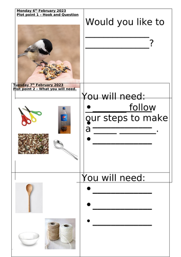 TWS The Write Stuff - How to make a bird feeder - instructions lesson ...