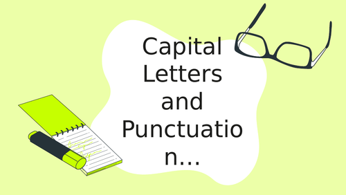 Capital Letters and Punctuation | Teaching Resources
