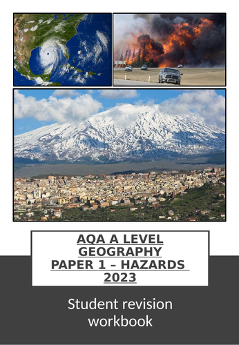 AQA A Level Geography Hazards Revision work booklet | Teaching Resources AQA A Level Geography Hazards Revision work booklet | Teaching Resources