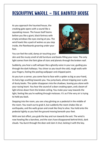 KS2 Descriptive Writing Example Texts! (WAGOLLs) | Teaching Resources