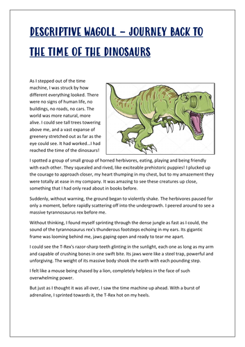 KS2 Descriptive Writing Example Texts! (WAGOLLs) | Teaching Resources