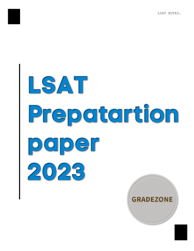 Lsat Preparation Guide 2023 - Lsat Notes | Teaching Resources