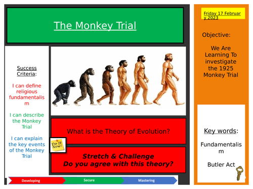 The Monkey Trial - Full Lesson | Teaching Resources