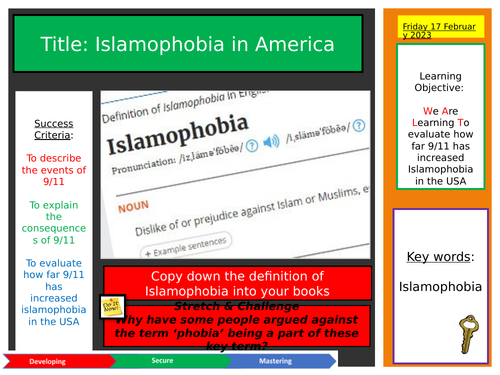 Rise of Islamophobia - Full Lesson | Teaching Resources