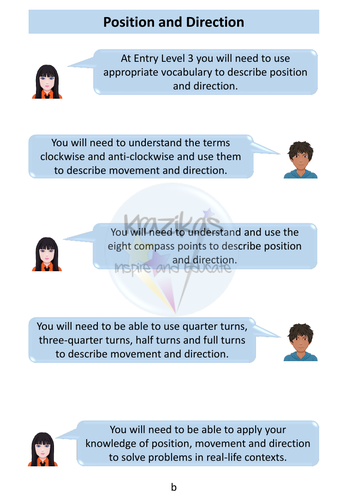 Position and Direction - Functional Skills Maths - Entry Level 3 ...