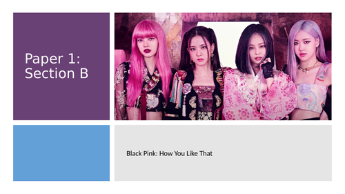 Black Pink - How You Like That (GCSE Media Studies CSP) | Teaching ...