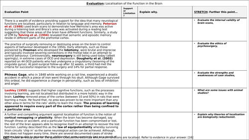 A-Level Psychology - LOCALISATION OF FUNCTION IN THE BRAIN ...