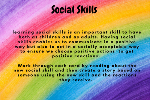Social Skills cards | Teaching Resources
