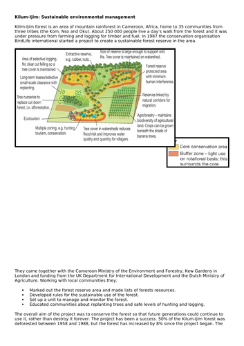 GCSE GEOG - How can we manage rainforests sustainably? | Teaching Resources