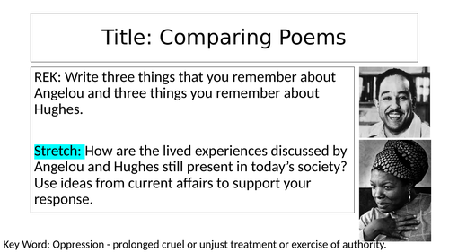 KS3 Poetry Comparison Unit of Work | Teaching Resources