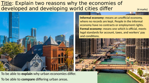GCSE GEOG - Urban Economy - How does the economy of developed ...