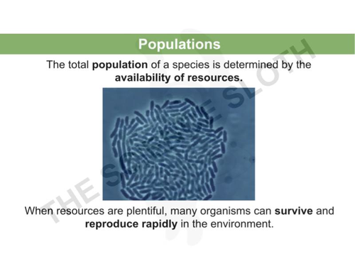 Populations - Limiting Factors and the Sigmoid Curve | Teaching Resources
