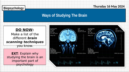 A-Level Psychology - WAYS OF STUDYING THE BRAIN [Biopsychology Topic ...