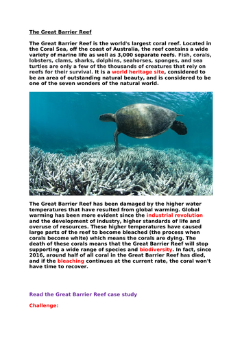 Climate Change and the Impacts on our Ocean | Teaching Resources