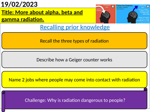 P7.4 Alpha, beta gamma AQA | Teaching Resources