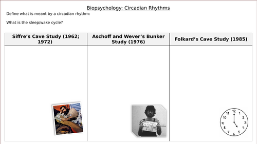 A-Level Psychology - CIRCADIAN RHYTHMS [Biopsychology Topic] | Teaching ...