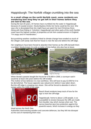 Edexcel A level Geography - Coastal Landscapes & Change - Lessons ...