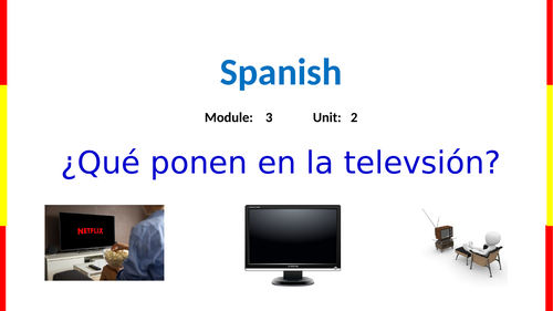 Spanish TV lesson KS3/4 | Teaching Resources