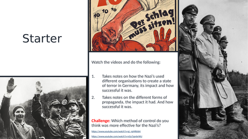 6. Nazi Means of Control and Their Impact | Teaching Resources