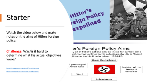 8. Hitler and Nazi Foreign Policy | Teaching Resources
