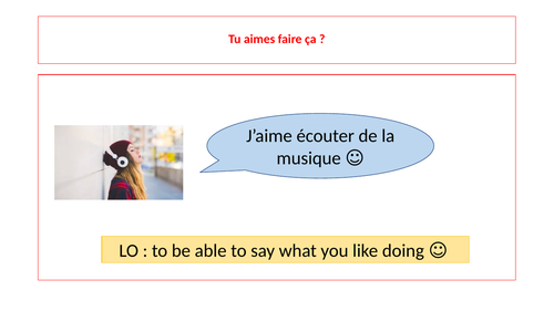 Qu'est-ce que tu aimes faire ? Y7/Y8 French | Teaching Resources