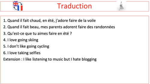 Qu'est-ce que tu aimes faire ? Y7/Y8 French | Teaching Resources