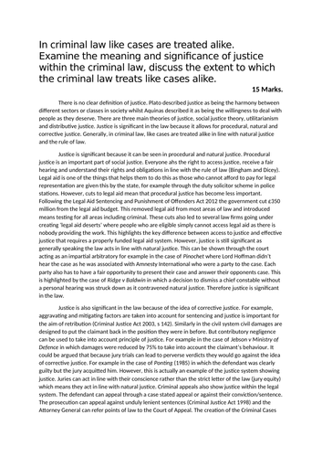 A-Level Law: AQA Nature of Law Question + Model + Plan - Law and ... A-Level Law: AQA Nature of Law Question + Model + Plan - Law and ...