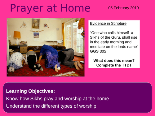 Sikhism prayer at home | Teaching Resources