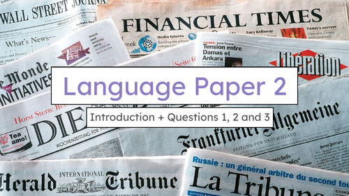 GCSE English Language Paper 2 Revision Pack | Teaching Resources