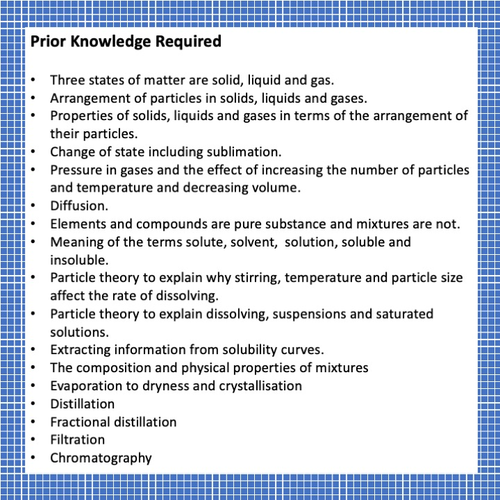 Kinetic Theory, Mixtures and Solutions and Separating Mixtures - Smart ...