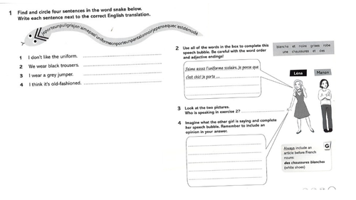 Dynamo 1 Module 2 En classe | Teaching Resources