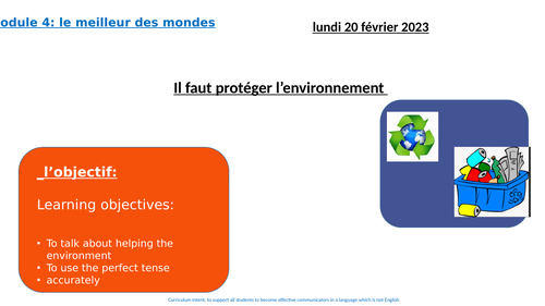 Dynamo 3 rouge- Mod. 4- le meilleur des mondes | Teaching Resources