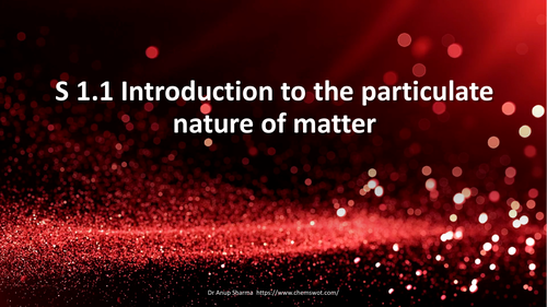 Structure 1.1—Introduction to the particulate nature of matter ...